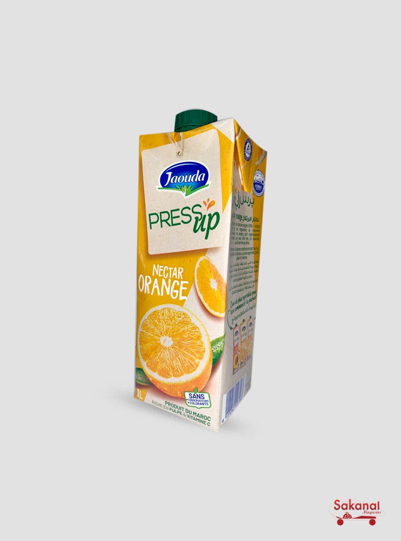 JUS JAOUDA PRES UP ORANGE 1L⎟Sakanal magasins