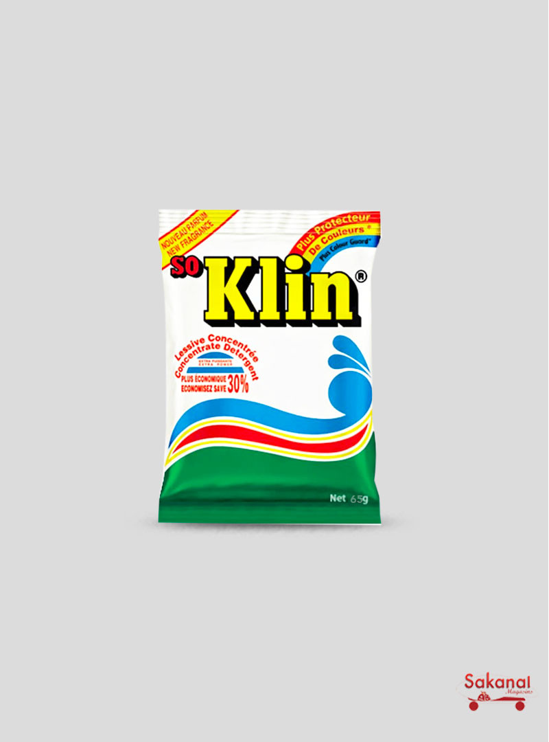 OMO EN POUDRE SO KLIN 65G