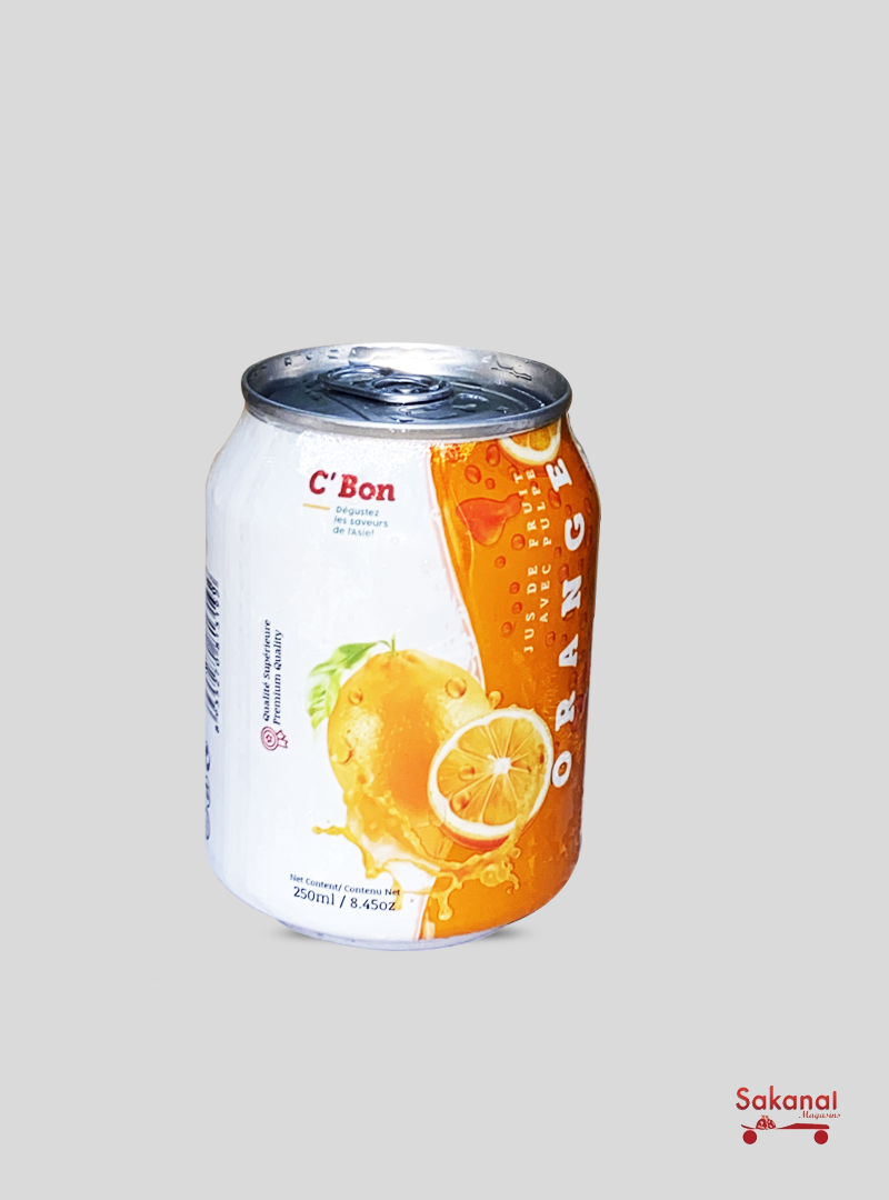 JUS DE FRUIT CANNETTE ORANGE 250ML