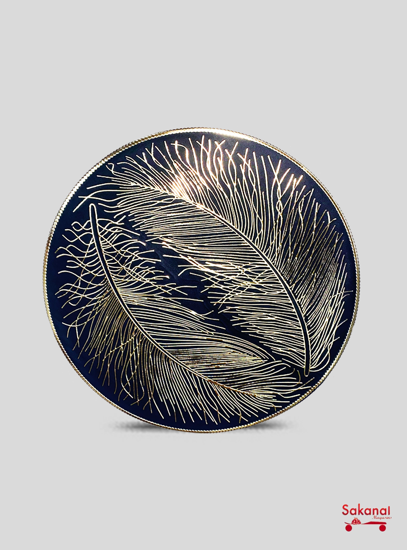 A-D LUXURY GOLD/BLACK/ARGENTINE TABLE SET