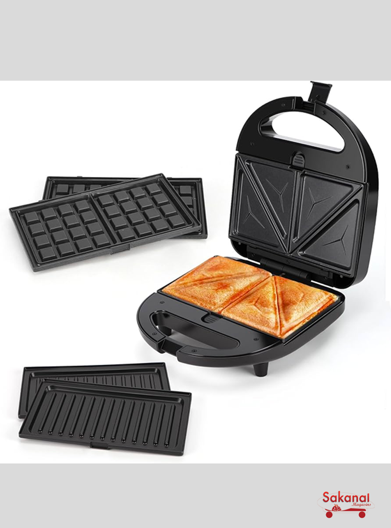 VAISSELLE MACHINE SANDWICH MAKER 3IN 1 S109